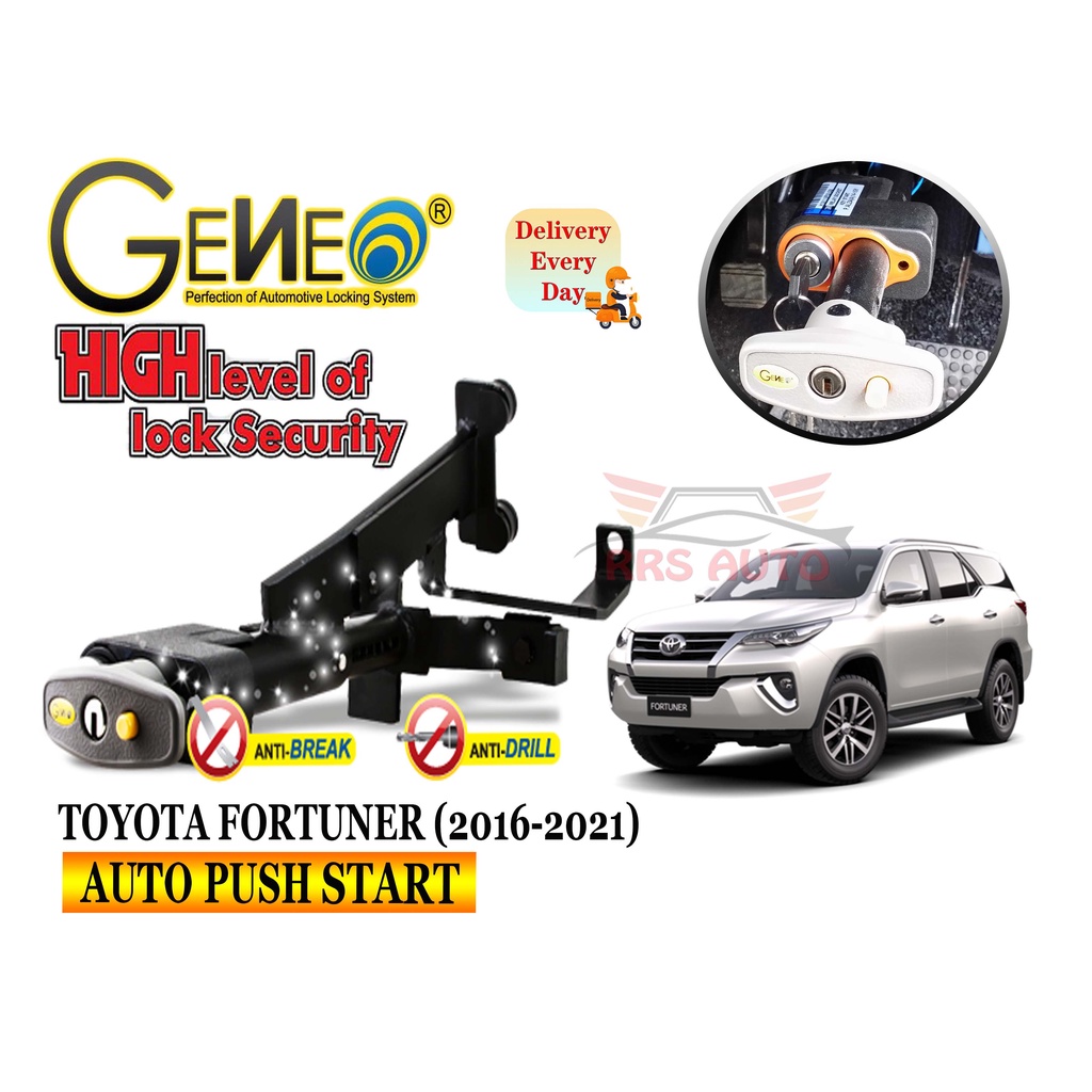 GENEO Pedal Lock - Toyota Fortuner (2016-2020) With Relay + Socket ...