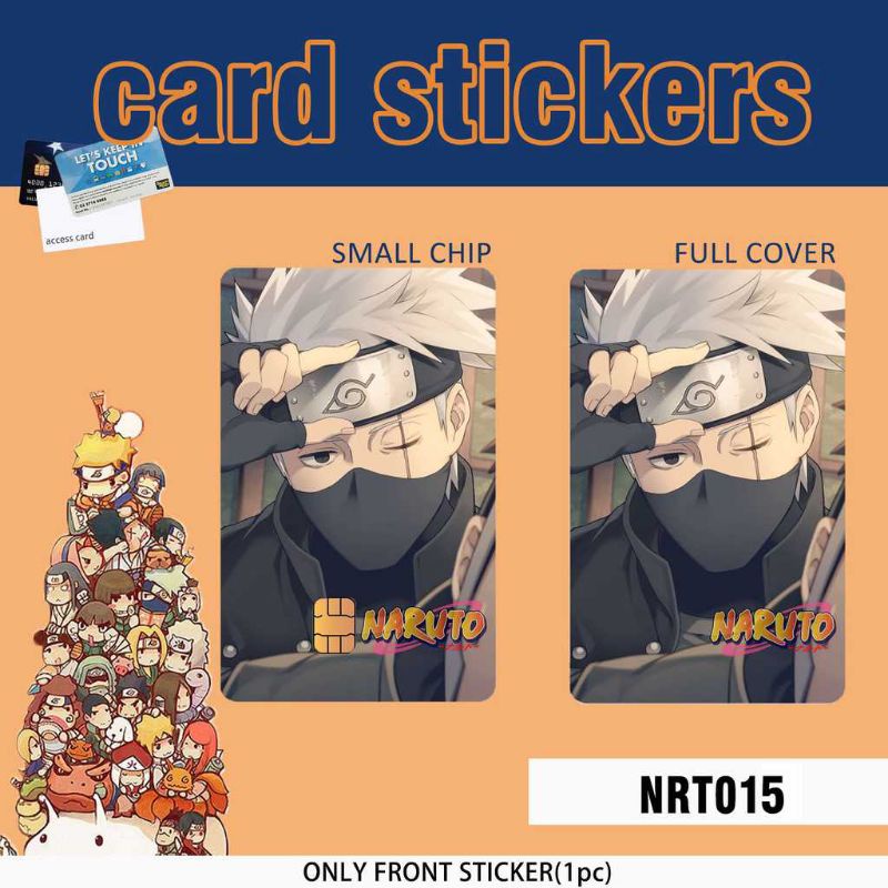 BUY 1 FREE 1 Sticker NARUTO Premium yang sesuai dengan semua jenis kad ...