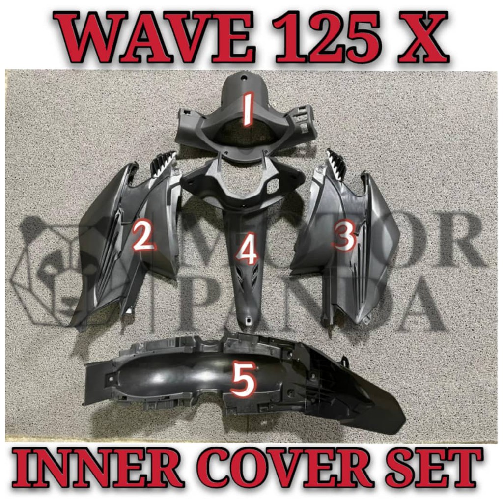 HONDA WAVE 125 X WAVE125 X WAVE125X Cover Inner Set KAVER HITAM CAVER ...