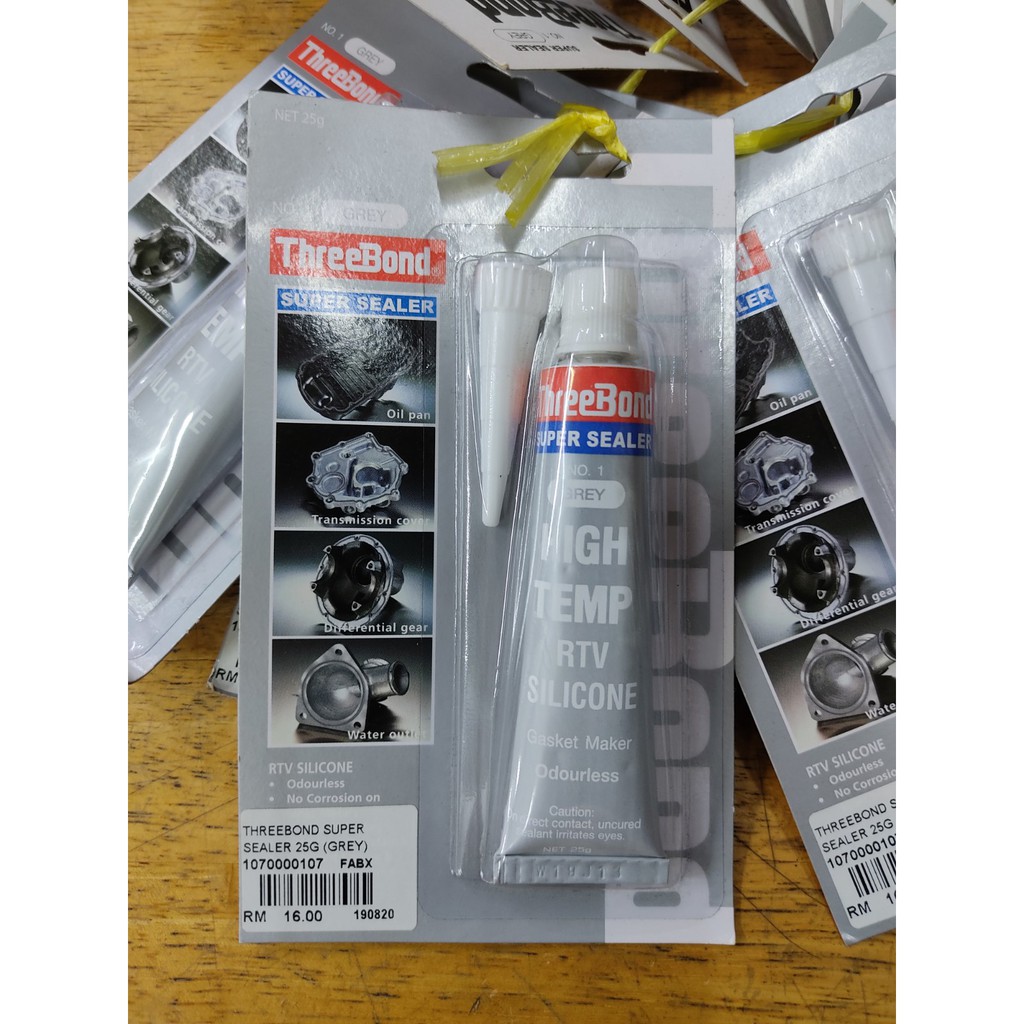 THREEBOND GAM GASKET/ ENGINE SILICONE RTV GREY (HIGH TEMP) 25G | Shopee ...