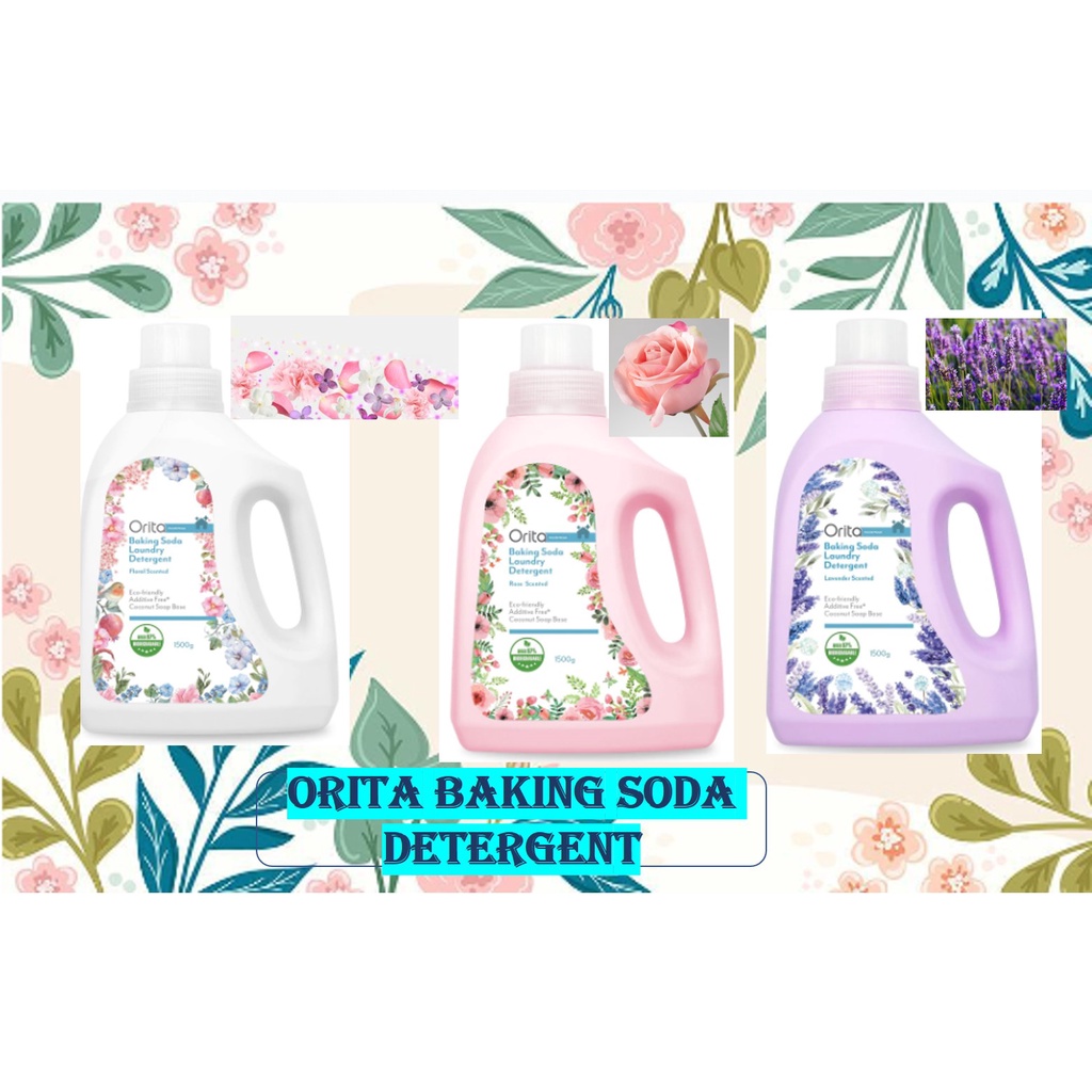 ORITA Baking Soda Liquid Detergent (Original/Rose/Lavender) 1500G ...