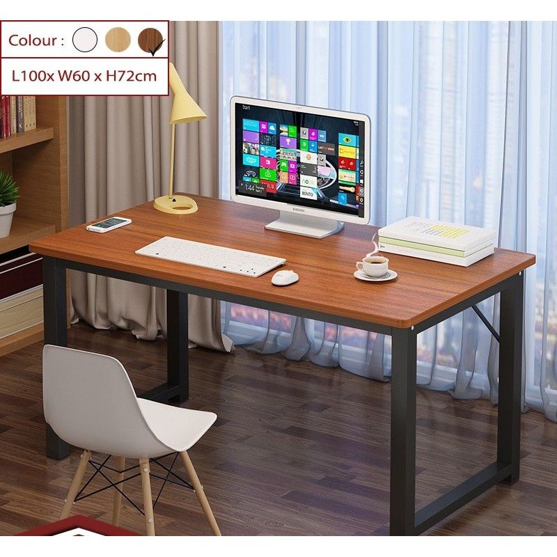 Home Office Table 100cm 120cm 140cm Computer Desk Modern Design ...