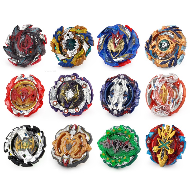 12Pcs Beyblade Burst Spinning Tops launcher Gyro Toy Set Battle Gyro Game Set Toy | Shopee Malaysia