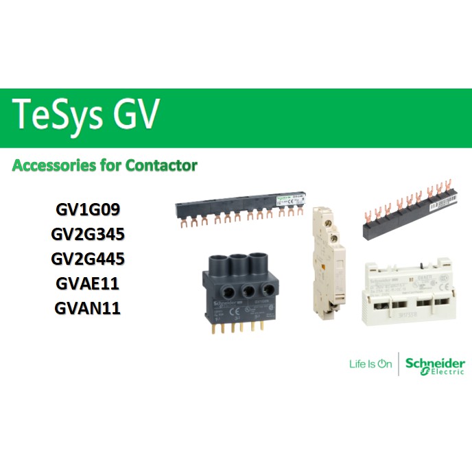 SCHNEIDER Accessories for GV2 Motor breaker GV1G09 GV2G345 GV2G445 ...