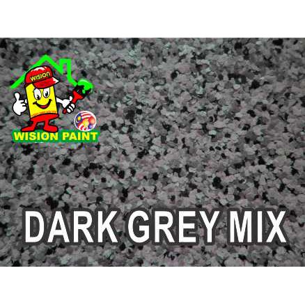 DARK GREY MIX ( 1KG )💥Ready Stock💥 Colour Flake Only | For Floor Wall ...
