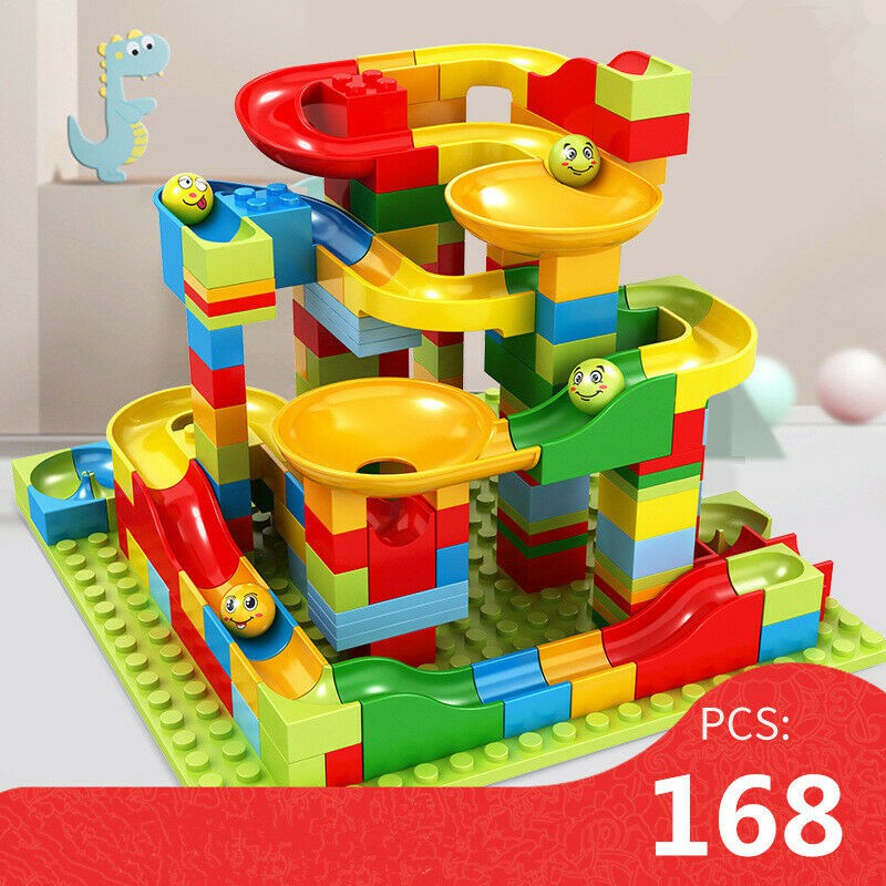 168 PCS Marble Puzzle Children Creative 53 PCS Colorful Large Slide ...