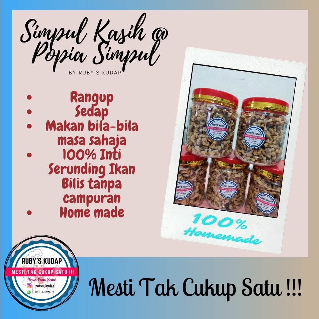 🔥SIMPUL KASIH @ POPIA SIMPUL INTI IKAN BILIS🔥 KUDAPAN MASA LAPANG ...