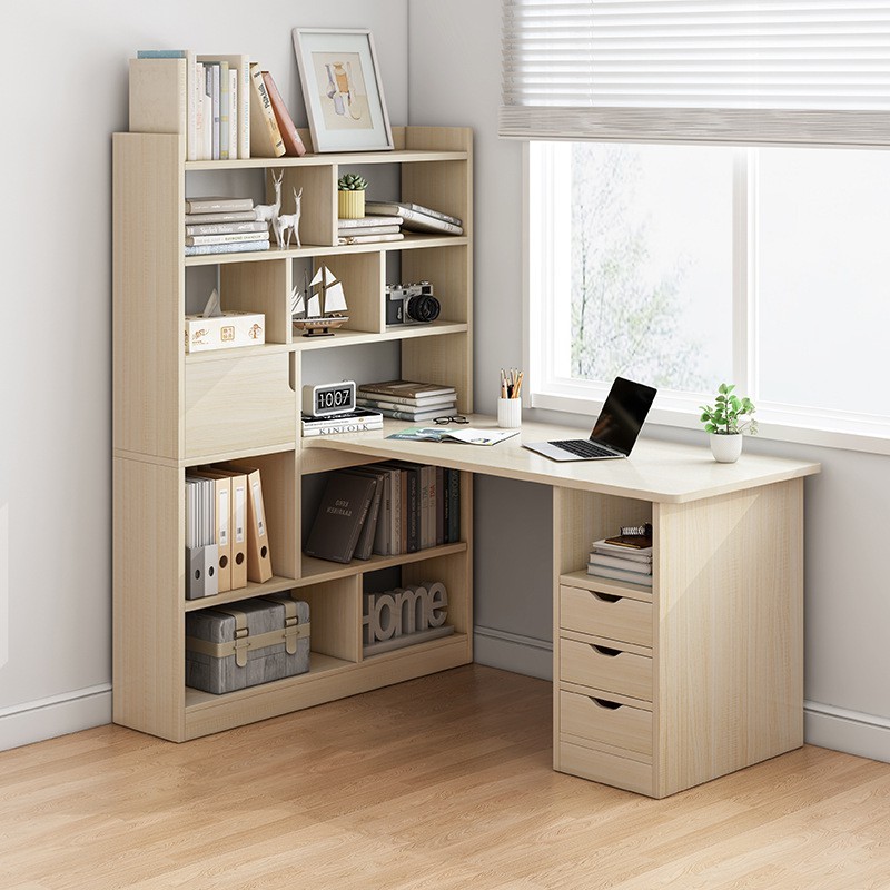 NOSTIN PRE-ORDER Desk bookcase combination simple computer desk desktop ...