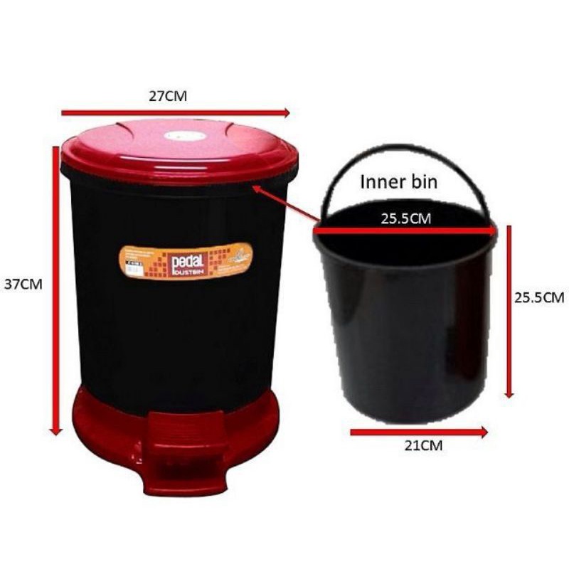 Dustbin plastik /Plastic Dustbin /Plastik Tong sampah /Tong sampah ...