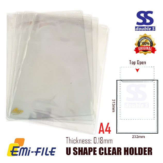 A5 A4 U Shape File L Shape File Holder A4 Emi File Shopee Malaysia