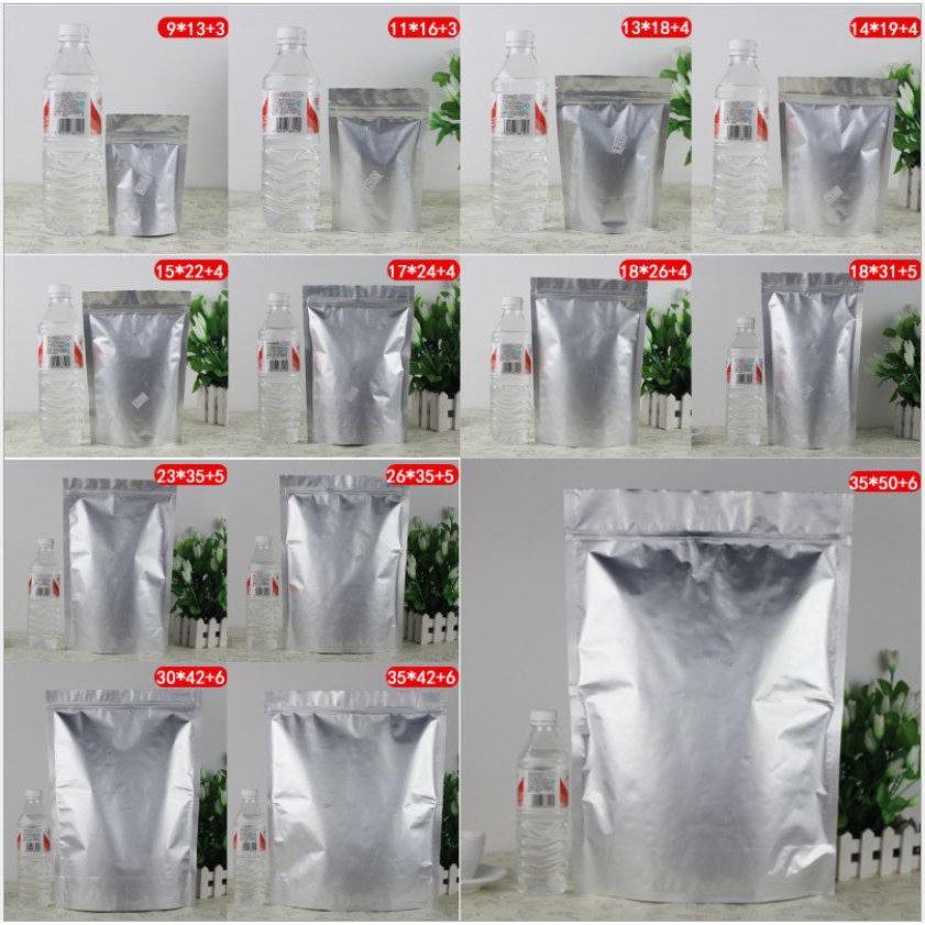 Sample Aluminium Zip Lock Bag (WITH BASE) 14 sizes | Shopee Malaysia