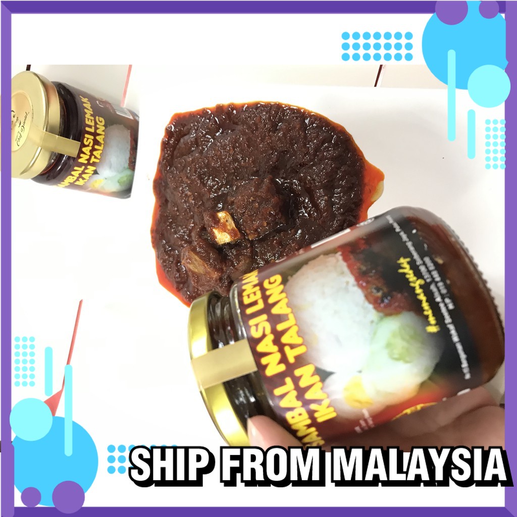 SAMBAL NASI LEMAK IKAN TALANG 250GM by CHEF DANIEL | Shopee Malaysia