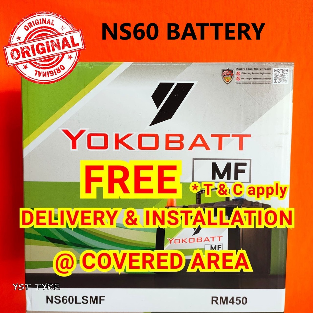 NS60 / NS60R / NS60L / NS60RS / NS60LS MF YOKOBATT Battery Car Battery Bateri Kereta 汽车电池 ...