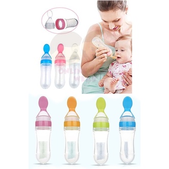 Silicone Baby Food Squeezer (Baby Spoon Food Feeder) Sudu Makan Baby ...