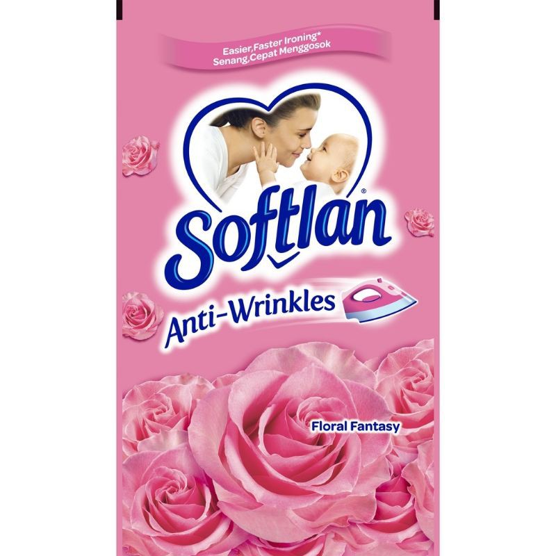 Softlan 800ml Fabric Softener anti wrinkles pelembut kain pewangi ...