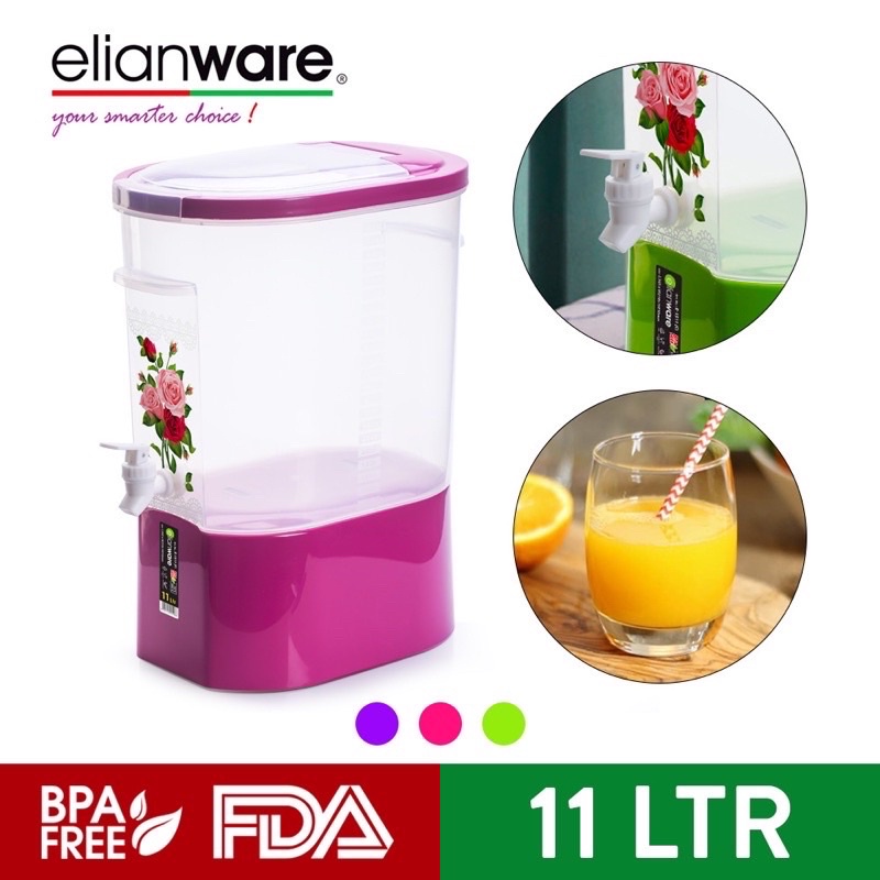 Elianware Rose Water Dispenser Airlight 11Ltr Party Juice Dispenser ...