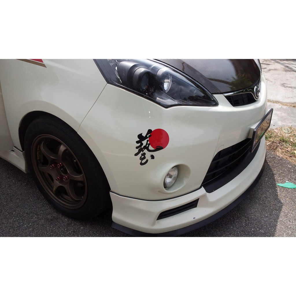 STICKER JS RACING PERODUA ALZA MYVI AXIA VIVA AVY PASSO WIRA WAJA EVO ...