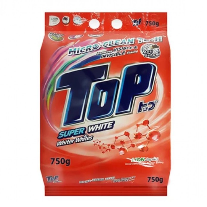 TOP Detergent Powder/Sabun Serbuk Pencuci Baju [750GM] - Super White ...