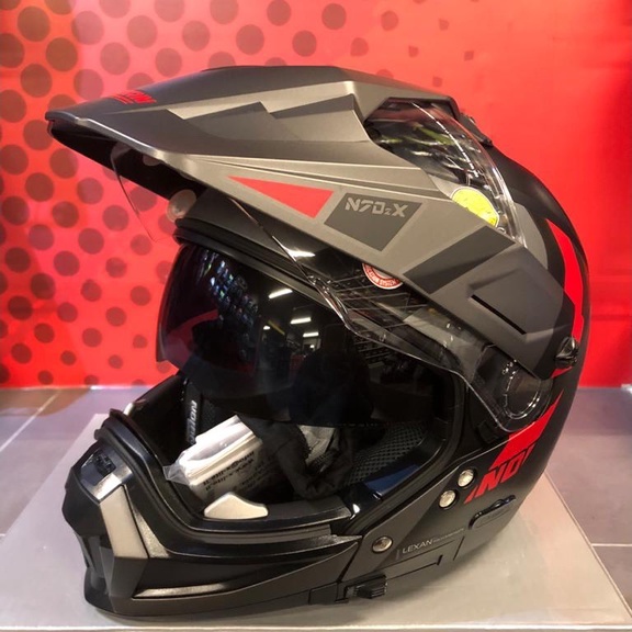 FULLFACE STREETFIGHTER NOLAN N702X DECURIO N - COM 29 FLAT BLACK ...