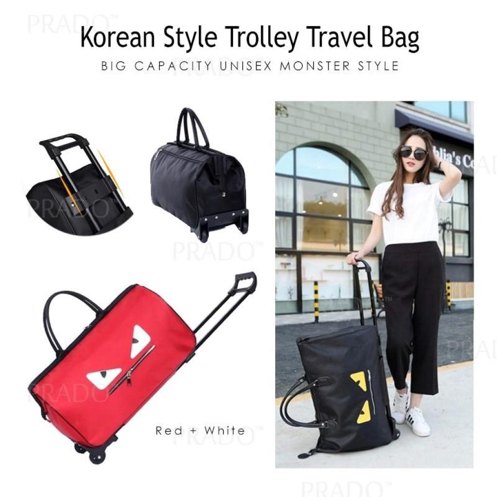 PRADO Malaysia Korean Large Hand Carry Waterproof Monster Eye Trolley ...