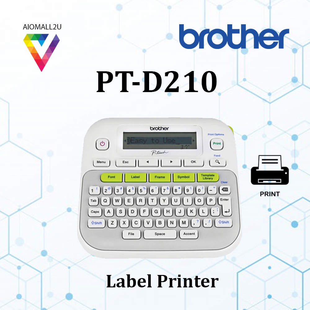 BROTHER PT-D210 PTouch Label Printer | Shopee Malaysia