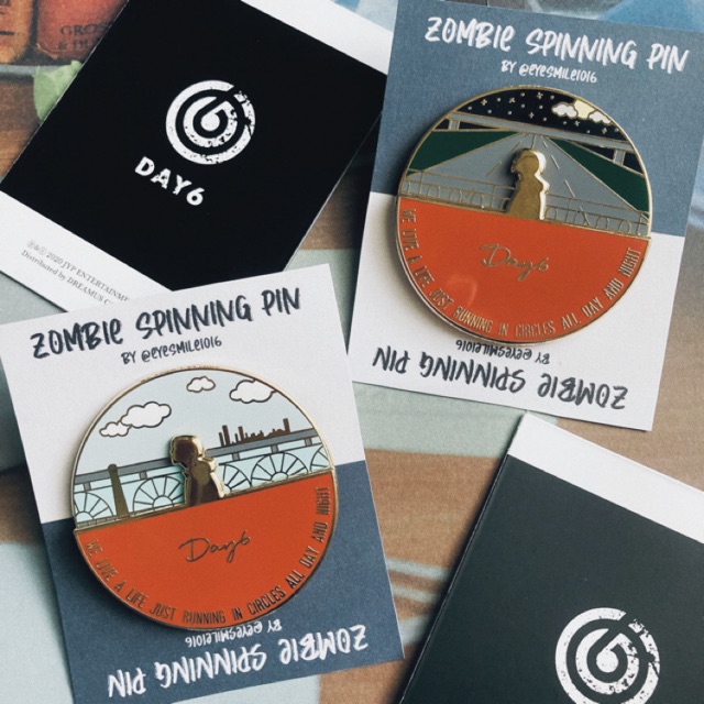 Day6 - Zombie Spinning Enamel Pin | Shopee Malaysia