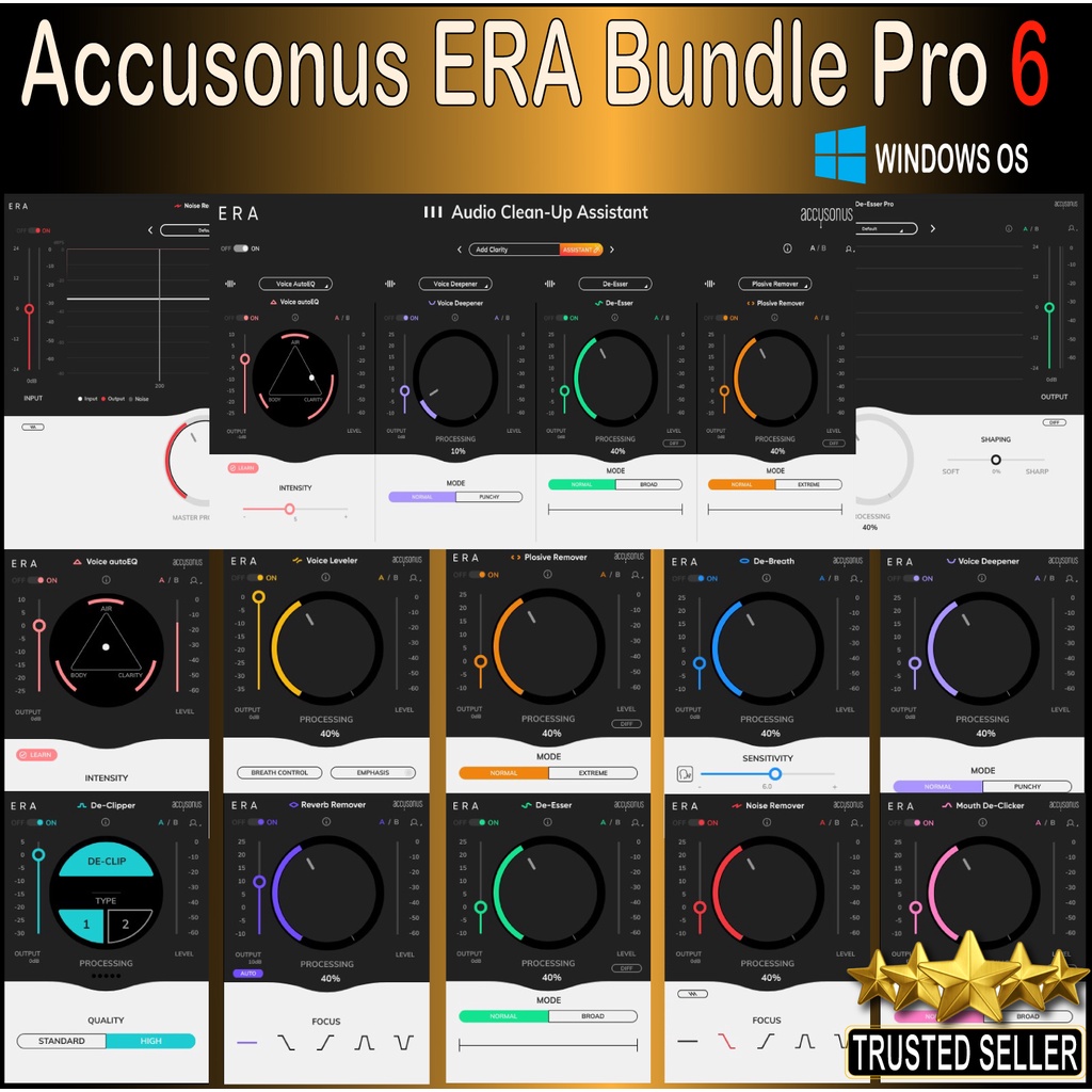 Accusonus ERA Bundle Pro 6 Audio Repair VST PlugIns full version ...