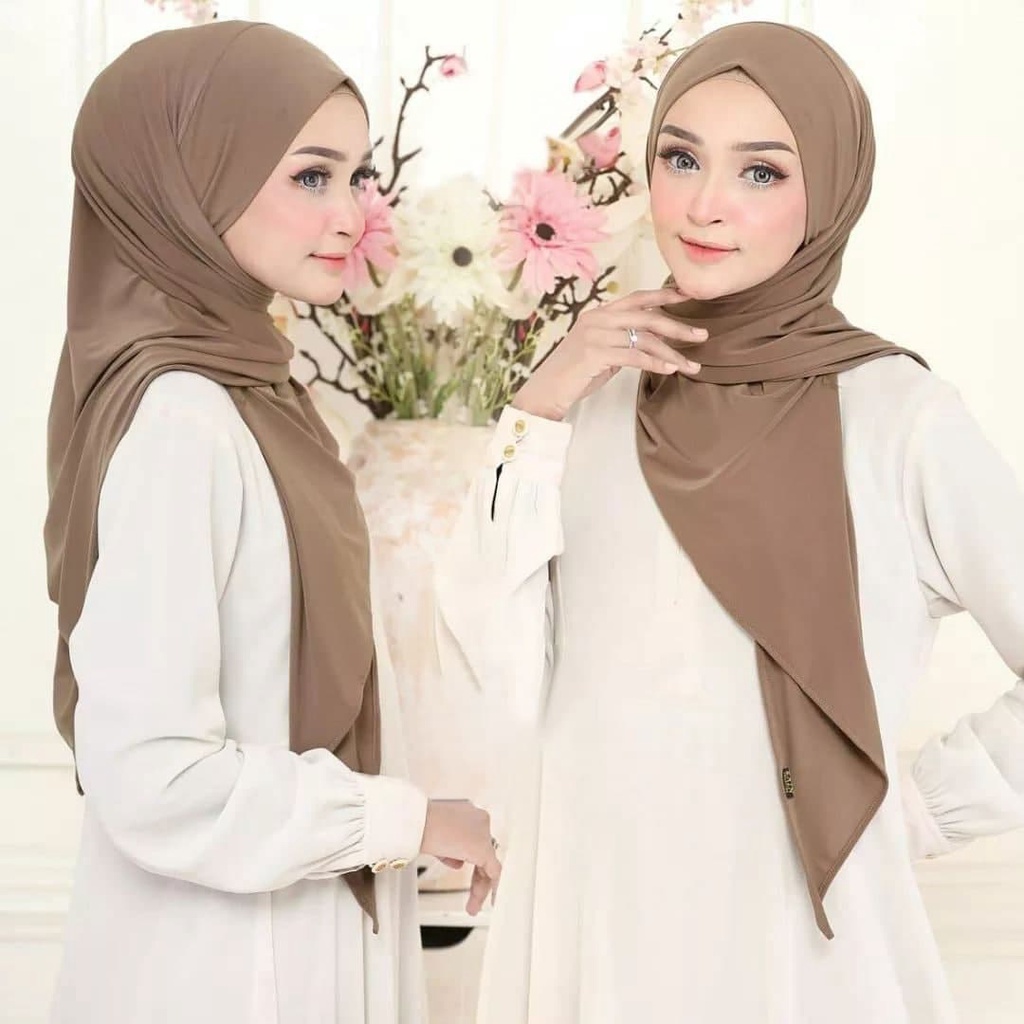 Beautiful Triangle Pashmina Hijab With Arabian Inner Streach Variations ...