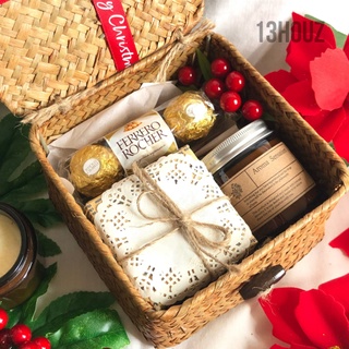 【Ready Stock】INS Feel Rattan Basket Aroma Candle Surprise Box Gift Set ...