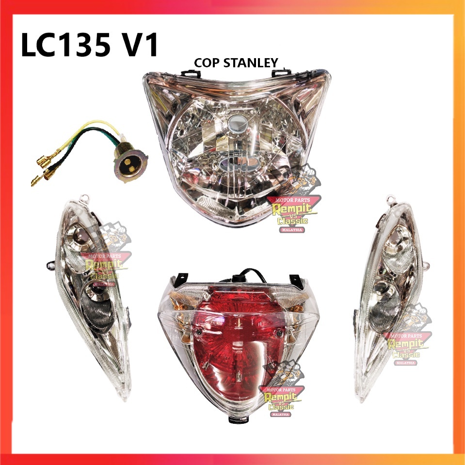 REMPIT LC135 LCV1 LC135V1 Lampu Full Set Signal Depan Lampu Belakang Lampu Depan Tail Lamp Head ...