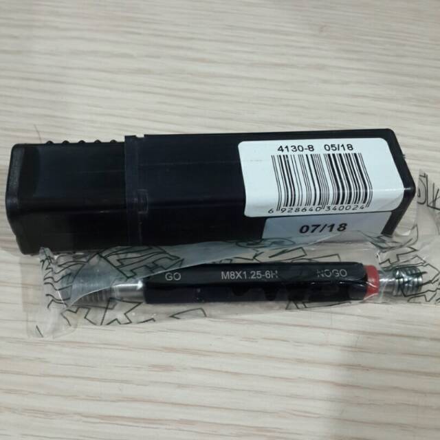 Thread Plug Gauge GO NO GO Gage Metric Gauge M 8 x 1.25 INSIZE | Shopee ...