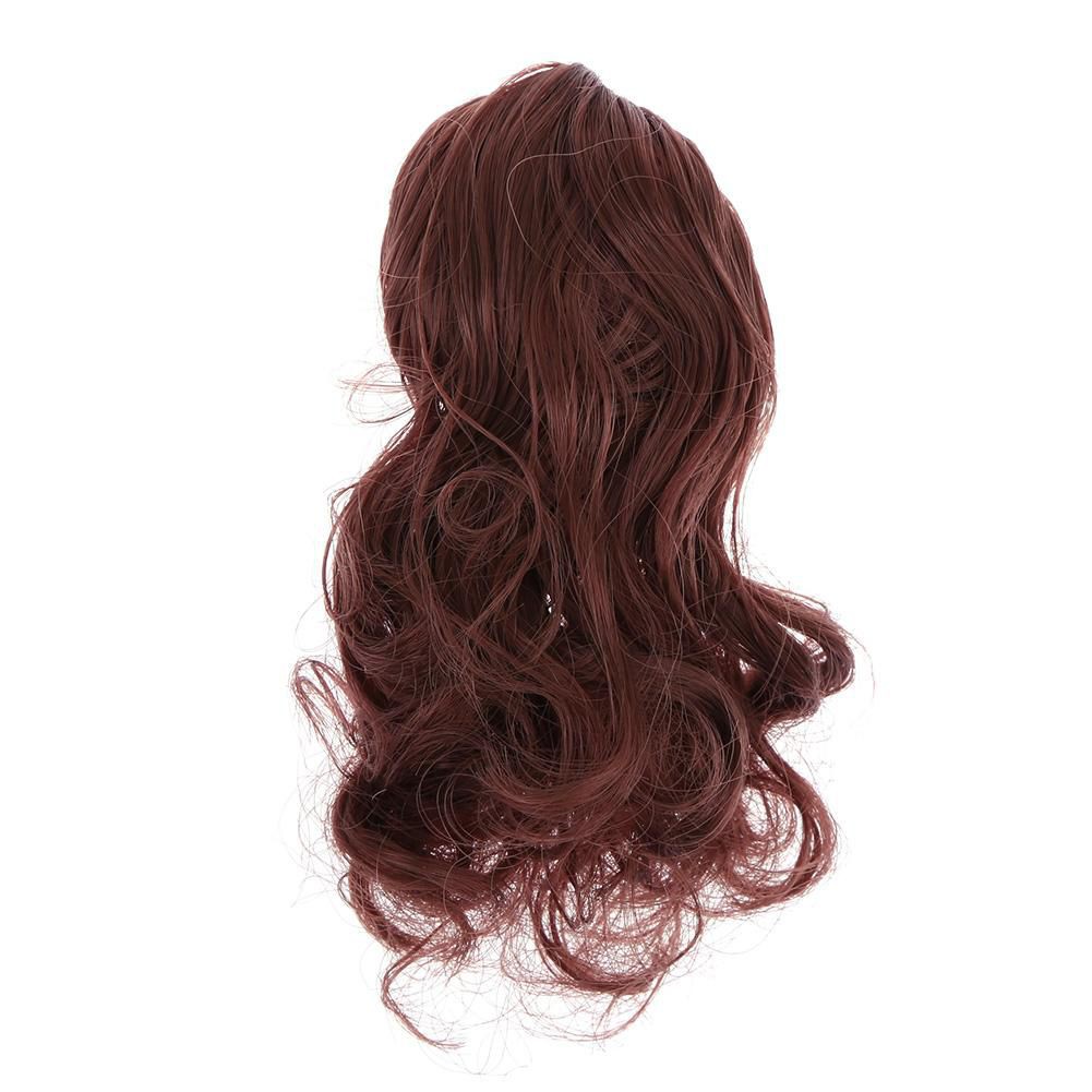 Mannequin Fake Hair Dummy Fake Hair Wig Gold Dark Brown | Shopee Malaysia