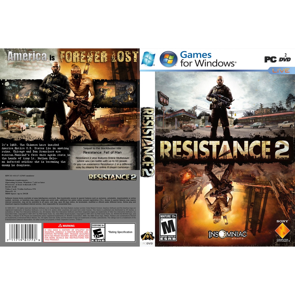 RESISTANCE 2 + RPCS3 EMU PC GAME [Offline INSTALLATION] | Shopee Malaysia