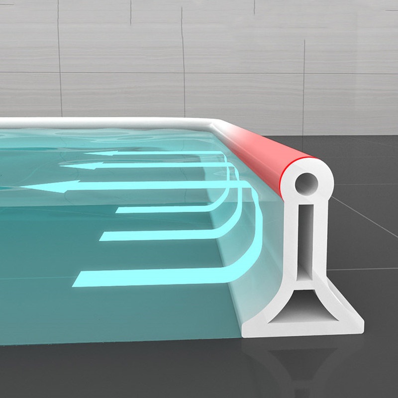 Silicone Bathroom Water Stopper Strip waterproof toilet Washing Machine ...