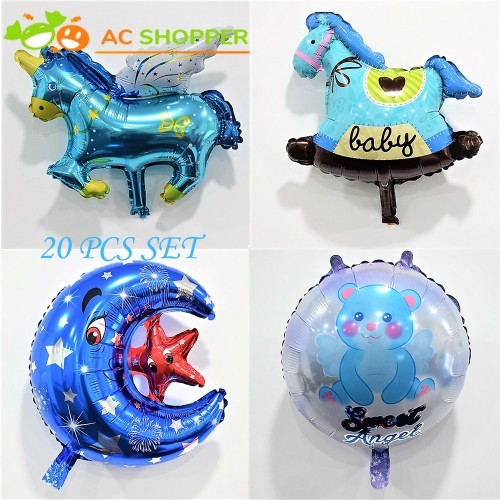 8pcs Set Balloon Baby Birthday Party Cute Cartoon Characters ballon ...