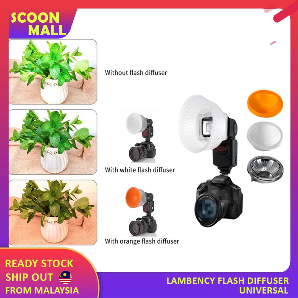 🔥Ready Stock🔥SCOON Universal Flash Diffuser Camera Flash Speed Lite ...