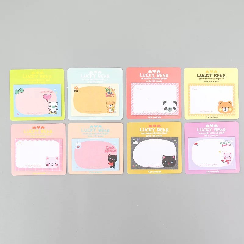 Korean Cute Sticky Notes Memo Cute Cartoon Note Paper Memo Pad Student ...