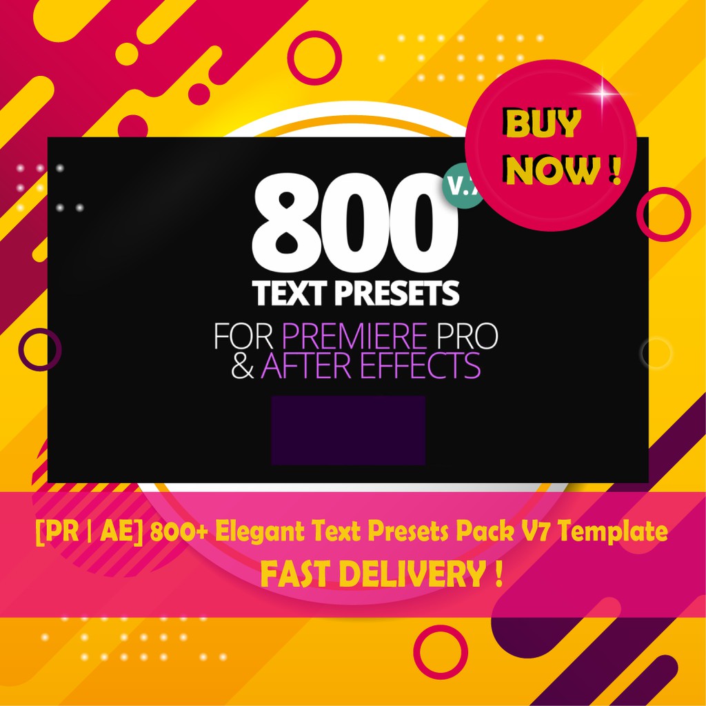 [ PR & AE ] 800 Beautiful Text Presets Pack v7 For Premiere Pro & After ...