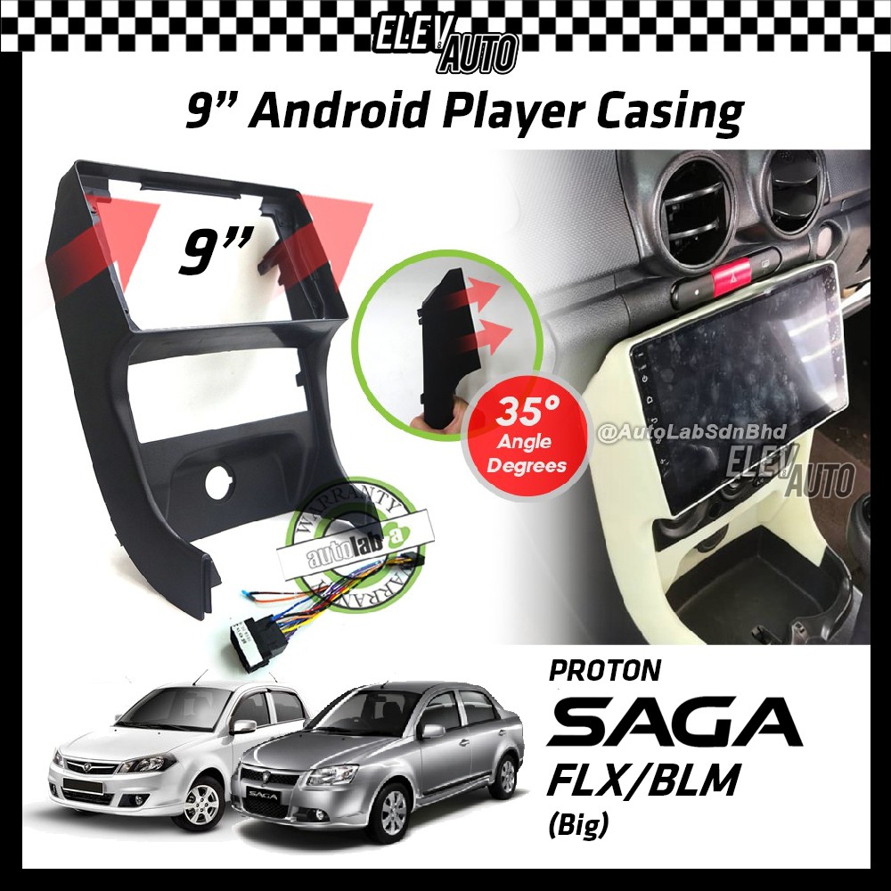 Proton Saga FLX / BLM Android Player Casing 9" with Player Socket (Big ...
