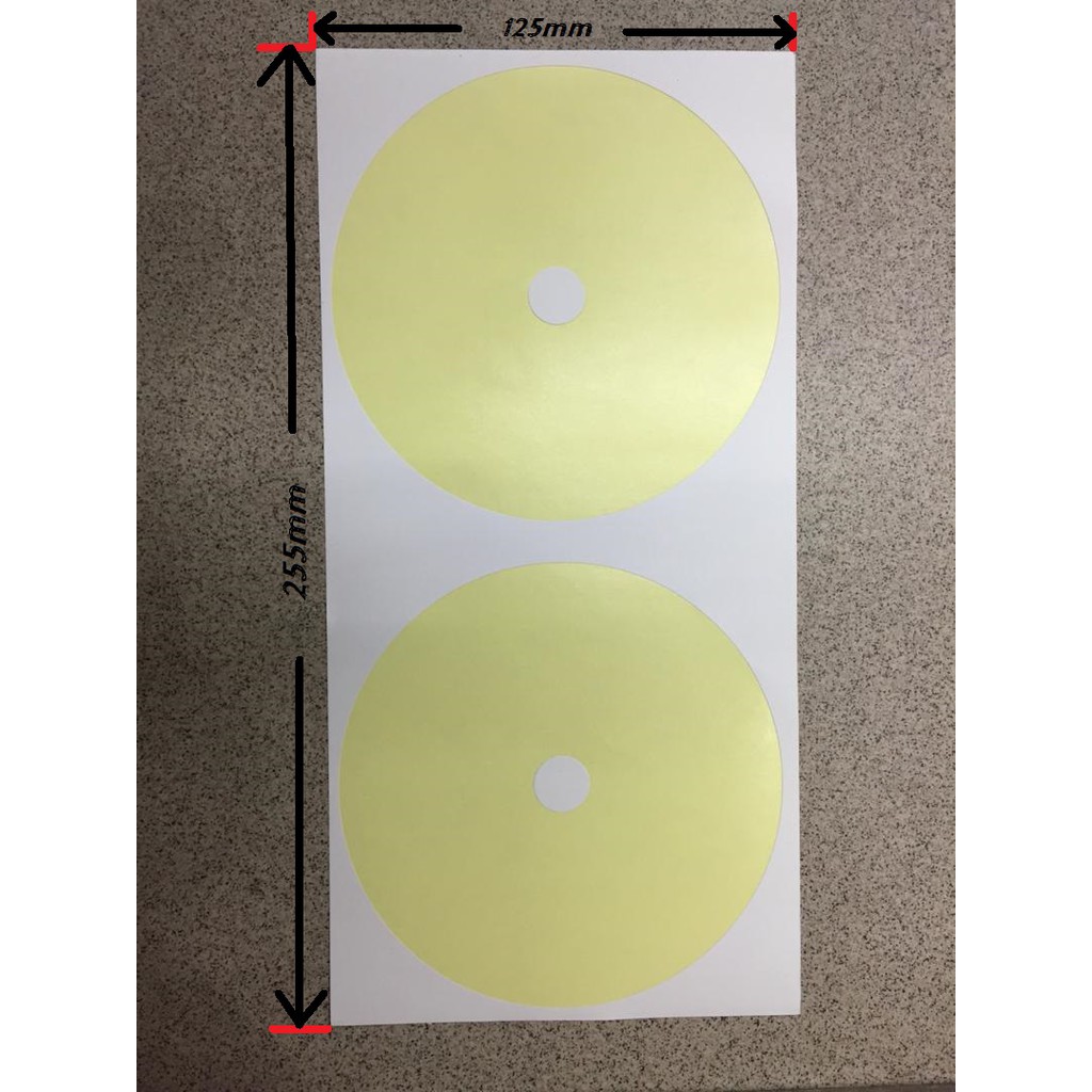 CD LABEL STICKER 100PCS (200PCS CIRCLE CD LABEL) [READY STOCK] | Shopee ...