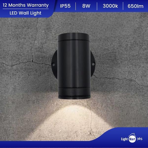 8W IP55 LED Downlighter Wall Light Modern Outdoor Lighting Wall Sconce ...