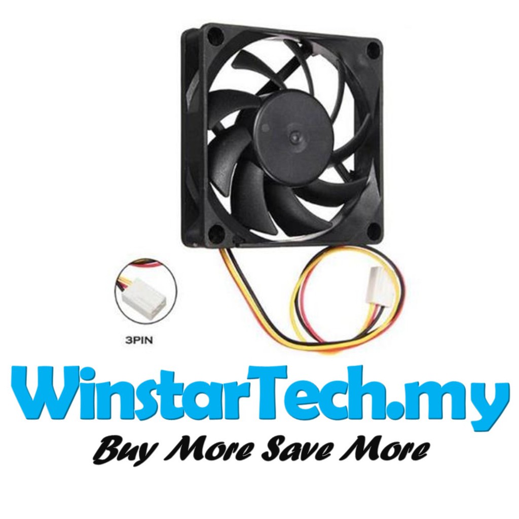 DC 12V 3 PIN Cooler Fan 70MM x 70MM Cooling Fan 7CM x 7CM CPU(Good ...