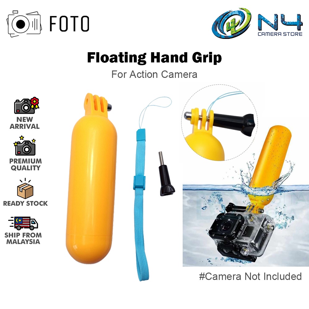 FOTO Gopro Floating Hand Grip Waterproof Non-slip Stick Waterproof Foam ...