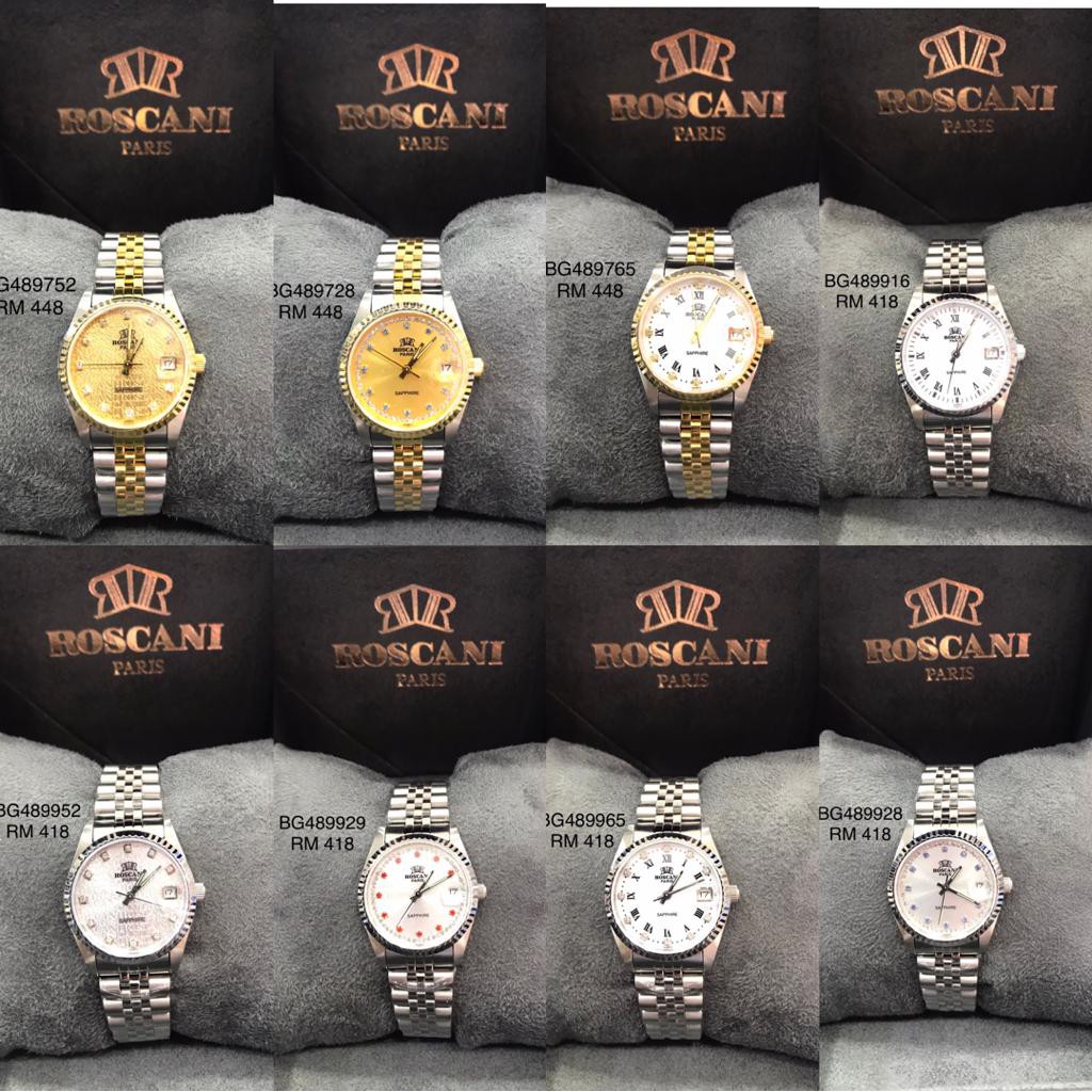 Roscani Medium Saiz Analog Date Quartz Watch | Shopee Malaysia