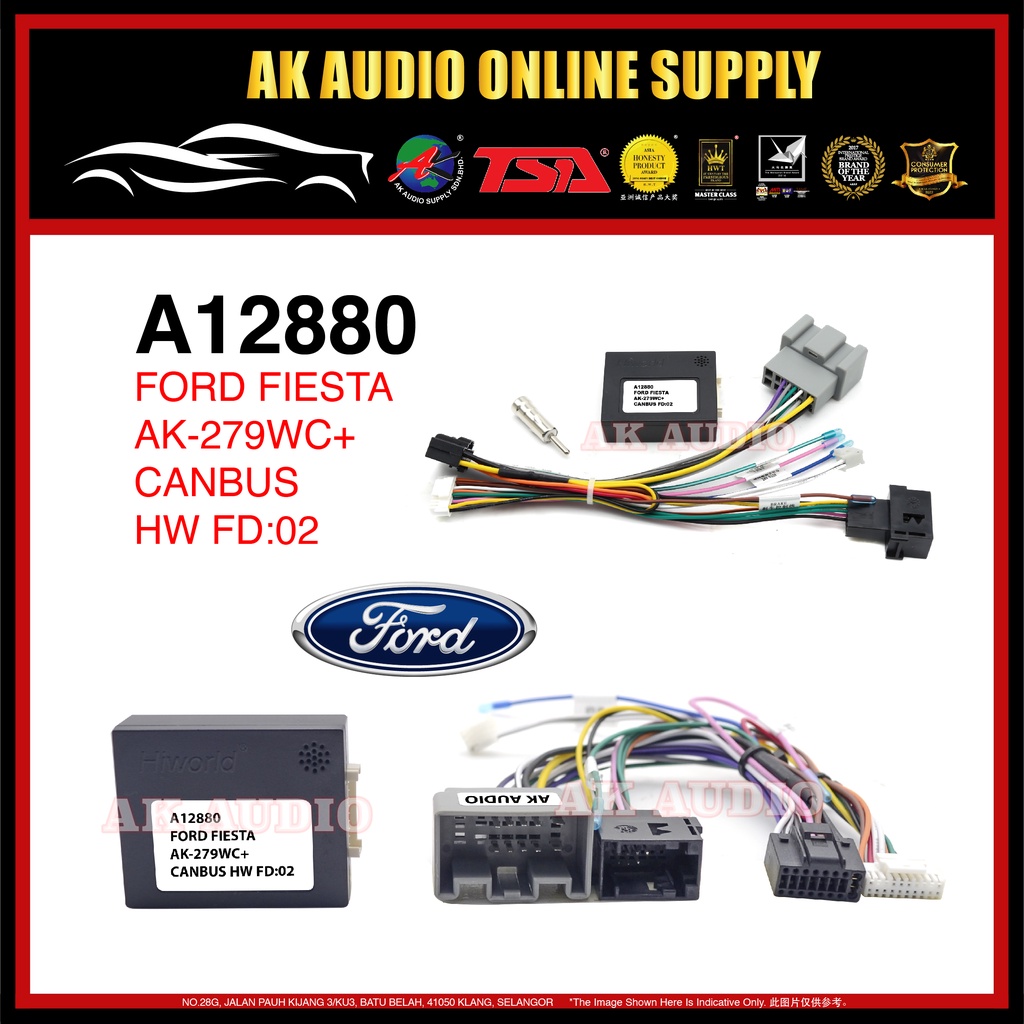 Ford Fiesta Car Stereo Power Harness Socket With Canbus For Android ...