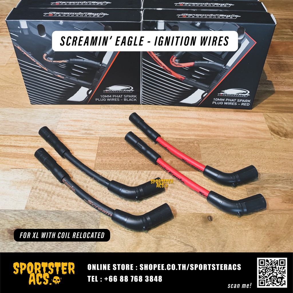 Screamin' Eagle-Ignition Wires Short Spark Plug Cable For Sportster ...