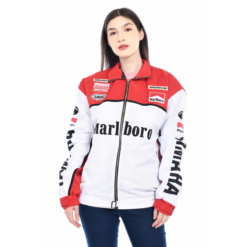 Motorcycle Jacket Men Yamaha Racing Team Marllboro Top Racing Vintage ...