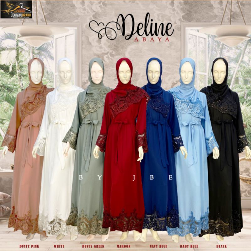 (SALE) DELINE EXCLUSIVE ABAYA (S/M/L/XL) | Shopee Malaysia