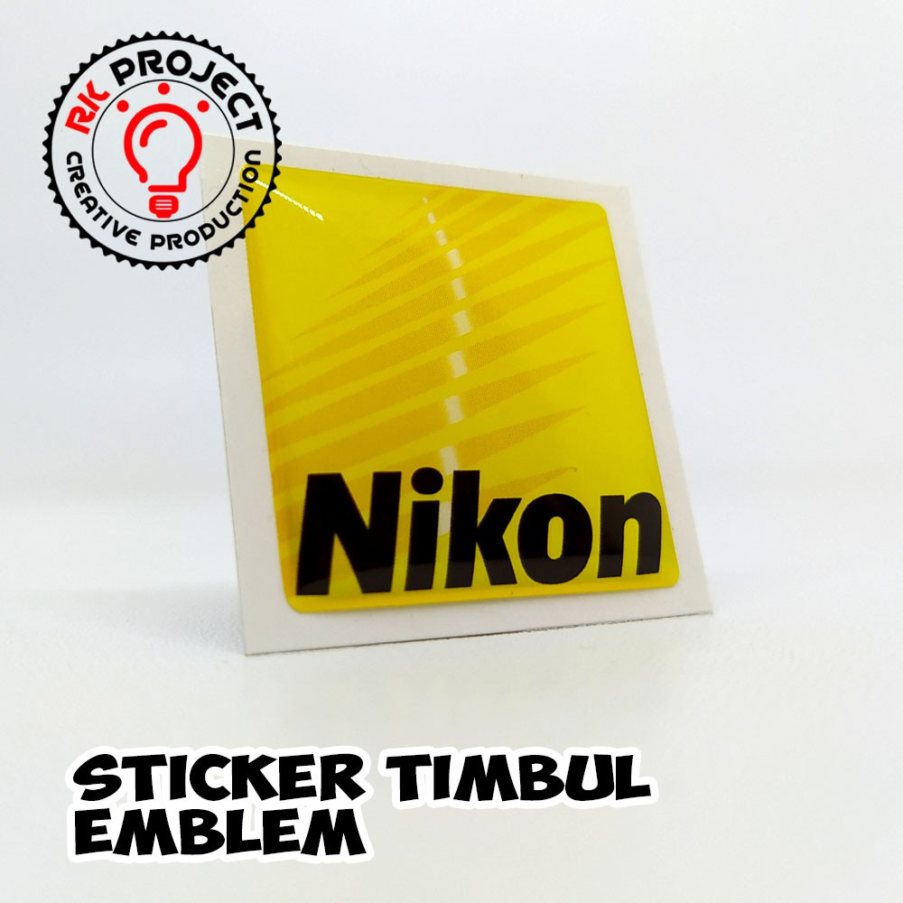 Nikon Flexible Resin Emblem Embossed Sticker | Shopee Malaysia