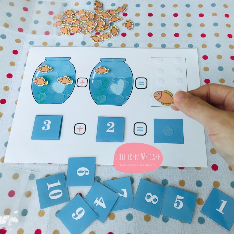 🐟Fishing Addition & Subtraction Mat🐟 | Shopee Malaysia
